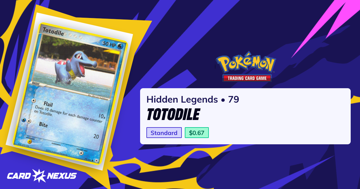 Totodile #79 — Hidden Legends (HIDDEN-LEGENDS) — Pokemon — Buy & Prices ...